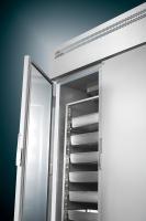 China Two Big Glass Door Dual Temperature Refrigerator Commercial Air Cooled 420W for sale