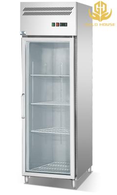 China Commercial Air Cooled Refrigerator Feature Interchangeable Glass Transparent Doors for sale