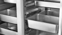 China Air Cooling Stainless Steel Refrigerator 6 Adjustable Shelves Precision Freshness Control for sale