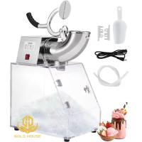 China Countertop Ice Cone Machine Commercial Stainless Steel Ice Crusher For Snack Bar for sale