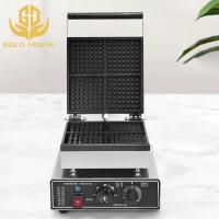 China Digital Snack Bar Equipment Restaurant 4 Slices 1 Plate Waffle Baker for sale