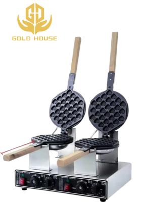 China Commercial Snack Bar Equipment Dual Plate Electric Waffle Machine Heart Shaped for sale