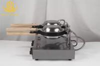 China Dual Head Wooden Handle Electric Waffle Machine For Snack Bar Restaurant Shop Stall for sale