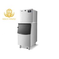 China 800 Pounds Commercial Stainless Steel Ice Maker Air Cooled Water Cooled 2000W for sale