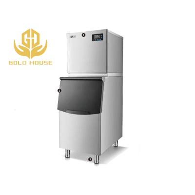 China 800 Pounds Commercial Stainless Steel Ice Maker Air Cooled Water Cooled 2000W for sale