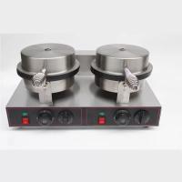 China Stainless Steel 2 Plate Egg Roll Machine Electric Cone Machine for sale