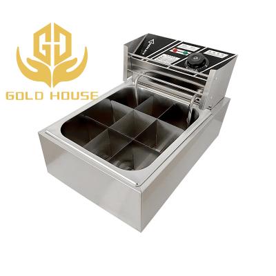 China Single Pot Single Basket Commercial Electric Deep Fryer 8 Liter For Frying Food for sale