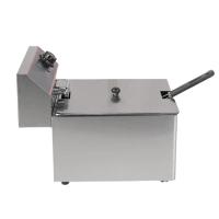 China Electric Single Pot Single Basket Deep Fryer Commercial 6 Liter For Frying Food for sale