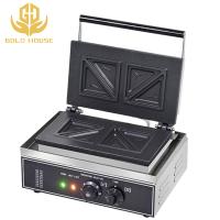 China Non Stick Sandwich Machine Snack Bar Equipment Electric Toaster For Breakfast Bars for sale