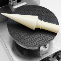 China Ice Cream Cone Machine Single Plate Electric Waffle Cone Maker 1.2Kw for sale
