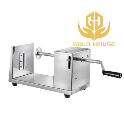 China Commercial Food Processing Equipment Stainless Hand Crank Potato Tower Maker Spiral for sale