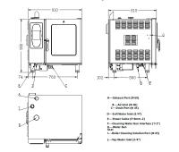 China Tough Screen Commercial Combination Oven Six Trays Multifunctional for sale