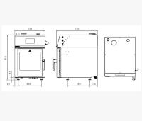 China 380-400V Kitchen Commercial Equipment Touchscreen Electric Combi Oven 4 Tray for sale