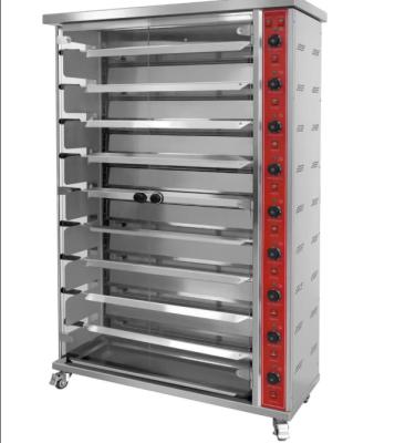 China Commercial  9-Rod Electric Chicken Rotisserie Oven Chicken Roaster For 48 Chicken One Time for sale