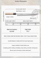 China Professional Single Bevel Right-handed Sashimi Knife with Hitachi Yasuki SLD High Carbon Steel and HRC 62±2 Hardness for sale