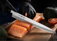 China Professional Single Bevel Right-handed Sashimi Knife with Hitachi Yasuki SLD High Carbon Steel and HRC 62±2 Hardness for sale