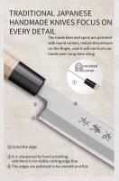 China Professional Single Bevel Right-handed Sashimi Knife with Hitachi Yasuki SLD High Carbon Steel and HRC 62±2 Hardness for sale