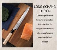 China Professional Single Bevel Right-handed Sashimi Knife with Hitachi Yasuki SLD High Carbon Steel and HRC 62±2 Hardness for sale