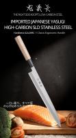 China Professional Single Bevel Right-handed Sashimi Knife with Hitachi Yasuki SLD High Carbon Steel and HRC 62±2 Hardness for sale