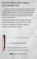 China Professional Single Bevel Right-handed Sashimi Knife with Hitachi Yasuki SLD High Carbon Steel and HRC 62±2 Hardness for sale