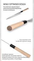 China Professional Single Bevel Right-handed Sashimi Knife with Hitachi Yasuki SLD High Carbon Steel and HRC 62±2 Hardness for sale