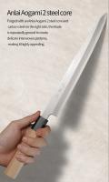 China Professional Japanese Yanagiba Sashimi Knife with Aogami Blue Paper #2 Steel Core and 270mm Single Bevel Blade for sale