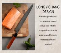 China 300mm Yanagiba Sushi Knife with Aogami Blue Steel #2 Core, DLC Coating, and Single Bevel Edge for sale