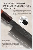 China 300mm Yanagiba Sushi Knife with Aogami Blue Steel #2 Core, DLC Coating, and Single Bevel Edge for sale