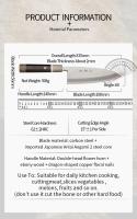 China Long Yi Chang Hand-Forged Deba Bocho with Hitachi Aogami #2 Steel and San-Mai Clad Construction for Professional Fish Butchery for sale