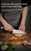 China Long Yi Chang Hand-Forged Deba Bocho with Hitachi Aogami #2 Steel and San-Mai Clad Construction for Professional Fish Butchery for sale