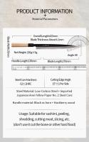 China Long Yi Chang 270mm Yanagiba Knife with Yasuki Yellow Paper #2 High-Carbon Steel and Single Bevel for Sashimi Slicing for sale