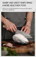 China Long YiChang Anlai Yellow Paper Steel Deba Bocho Japanese Fish Head Knife185mm for sale