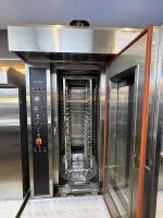 China 16-Tray Electric Hot Air Rotary Oven – Model HG-16D | 380V Industrial Baking Oven with 304 Stainless Steel Rack for sale