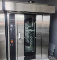 China 32-Tray Electric Hot Air Rotary Oven – Model HG-32D 380V Industrial Baking Oven with 304 Stainless Steel Rack for sale