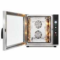China Commercial Electric Convection Oven with 5 Trays and 4-Burner Pizza Bakery Oven Combo for Neapolitan Pizza for sale
