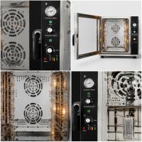 China Commercial Electric Convection Oven with 5 Trays and 4-Burner Pizza Bakery Oven Combo for Neapolitan Pizza for sale