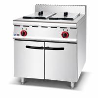 China Commercial Twin Tank Twin Basket Electric Fryer With Cabinet Base  Model SZ-TC-2E 380V 24KW Heavy-Duty Floor Fryer for sale
