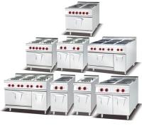 China 800mm Commercial 4-Hot Plate Electric Range with Oven – 20.8KW Heavy-Duty Stainless Steel Cooking Range for sale