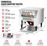 China Commercial Electric Conveyor Toaster For Restaurants, Cafés And Hotels for sale