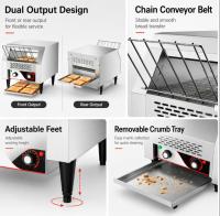 China Commercial Electric Conveyor Toaster For Restaurants, Cafés And Hotels for sale