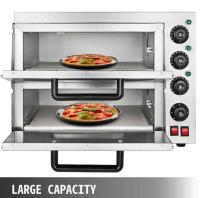 China Commercial Electric Single Deck Pizza Oven, Countertop Stainless Steel Pizza Oven With Stone For Restaurant Pizzeria for sale