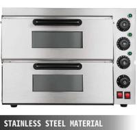 China Commercial Electric Single Deck Pizza Oven, Countertop Stainless Steel Pizza Oven With Stone For Restaurant Pizzeria for sale