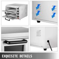 China Commercial Electric Single Deck Pizza Oven, Countertop Stainless Steel Pizza Oven With Stone For Restaurant Pizzeria for sale