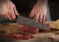 China Longyichang N690 Powder Steel Gyuto Knife Hand‑Forged Japanese Chef’s Knife for Modern Kitchen for sale