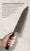 China Japanese SLD Steel Gyuto Knife – Hand-Forged 33-Layer Damascus Professional Chef Knife for sale