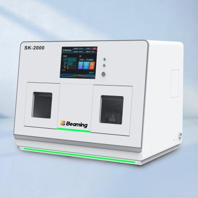 China SK-2000 Dual Chamber Dental Milling Machine Zirconia Resins PMMA Pre-milled Titanium Cad Milling Machine Wet and Dry for sale