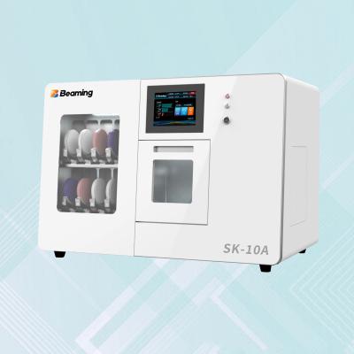 China SK-10A White Dental Lab Technician Equipment 10 Disc Capacity Robotic Loading Milling Machine Dental Laboratory for sale