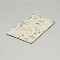 China Acp Sheets Wall Cladding  Decoration Marble Grain White Terrazzo Aluminium Composite Panel for sale