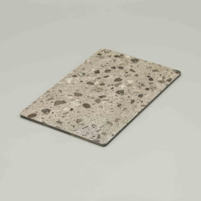 China Durable Scratch-resistant Terrazzo Acp Sheet Marble Design Pvdf Aluminum Composite Panel 4MM 4x8ft For For Dry Hanging Of External Walls for sale