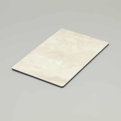 China Cement Beige Marble Stone Aluminum Composite Panel 2.0mm 3.0mm 5800mm Wall Cladding Panels for sale